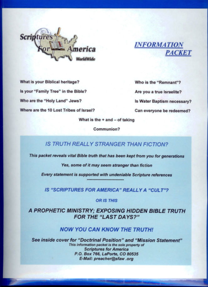 The SFA Information Packet – sfacart